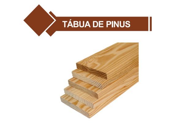 Tábua de pinus - Madeireira Confiança