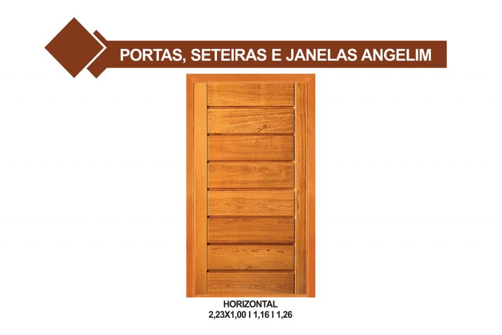 Porta Angelim Horizontal - Madeireira Confiança